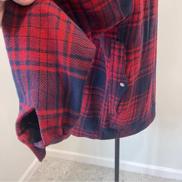 Pendleton | Jackets & Coats | Vintage 7s Pendleton Xl Wool Hunting Jacket Red Plaid Shacket ...